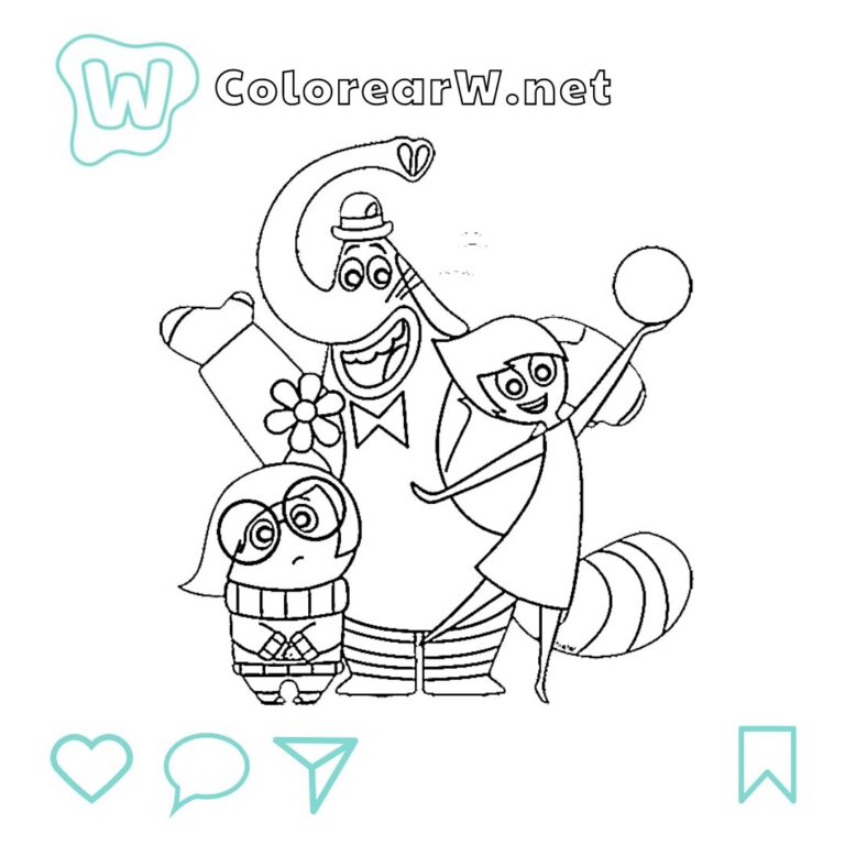 34 Inside Out 2 Coloring Pages - Coloring Full Of Emotions!
