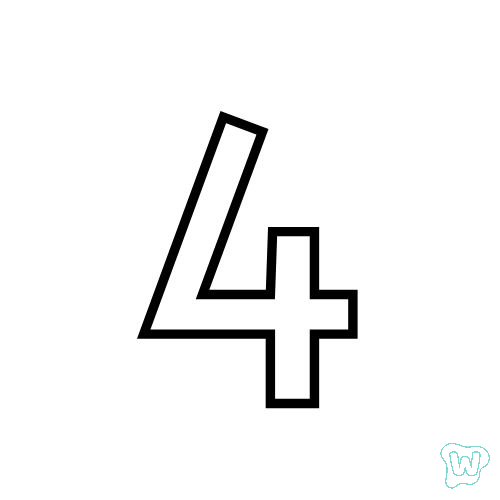 34 Number 4 Coloring Pages Free PDF Download