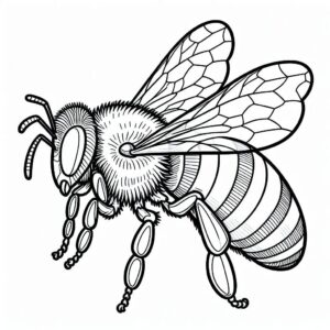 20 Abeja Para Colorear - Imágenes Para Colorear Gratis