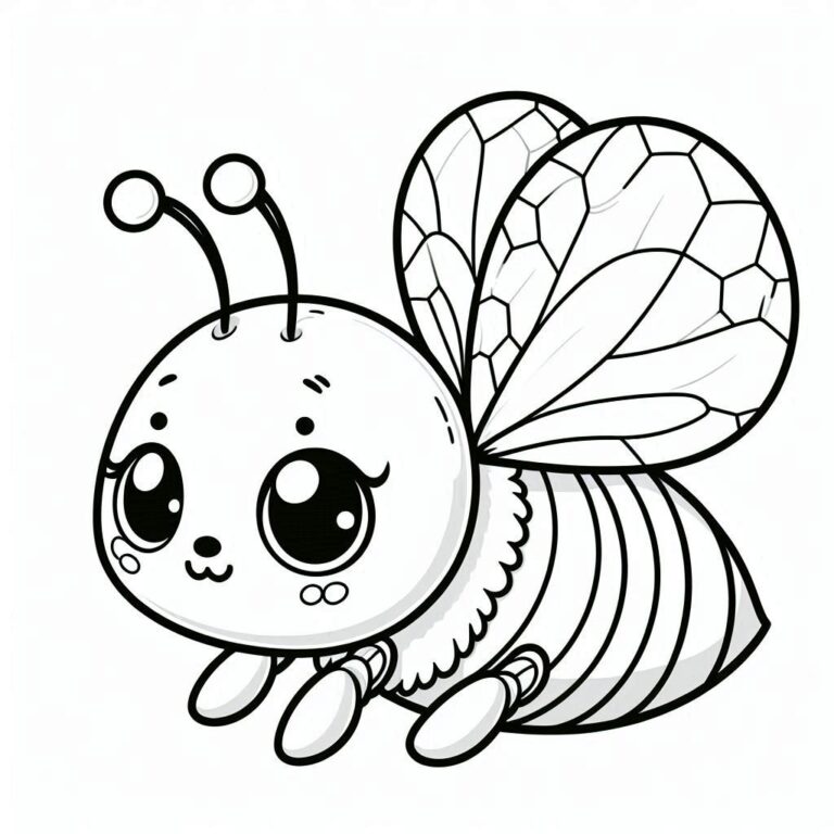 20 Abeja Para Colorear - Imágenes Para Colorear Gratis