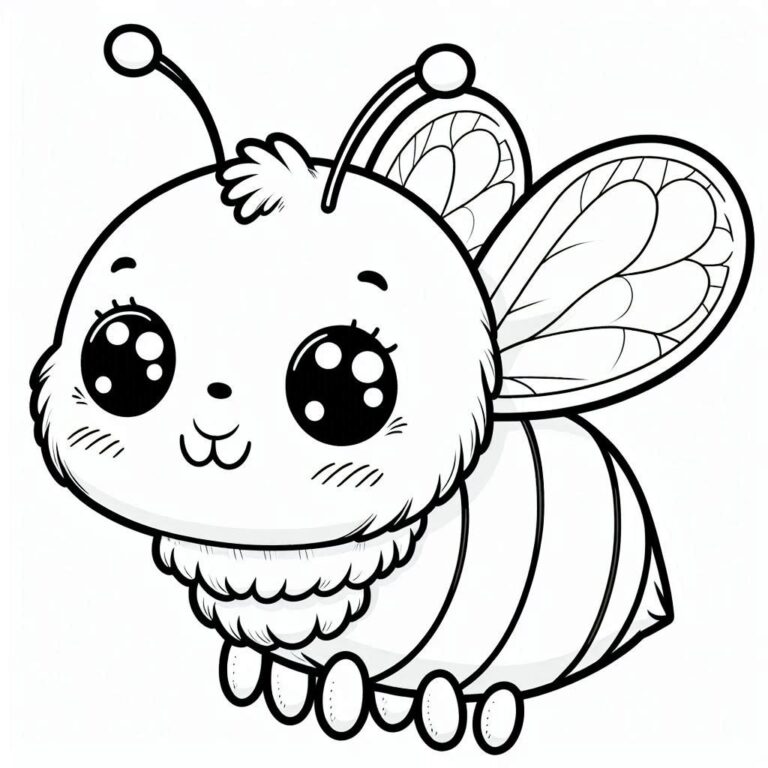 20 Abeja Para Colorear - Imágenes Para Colorear Gratis