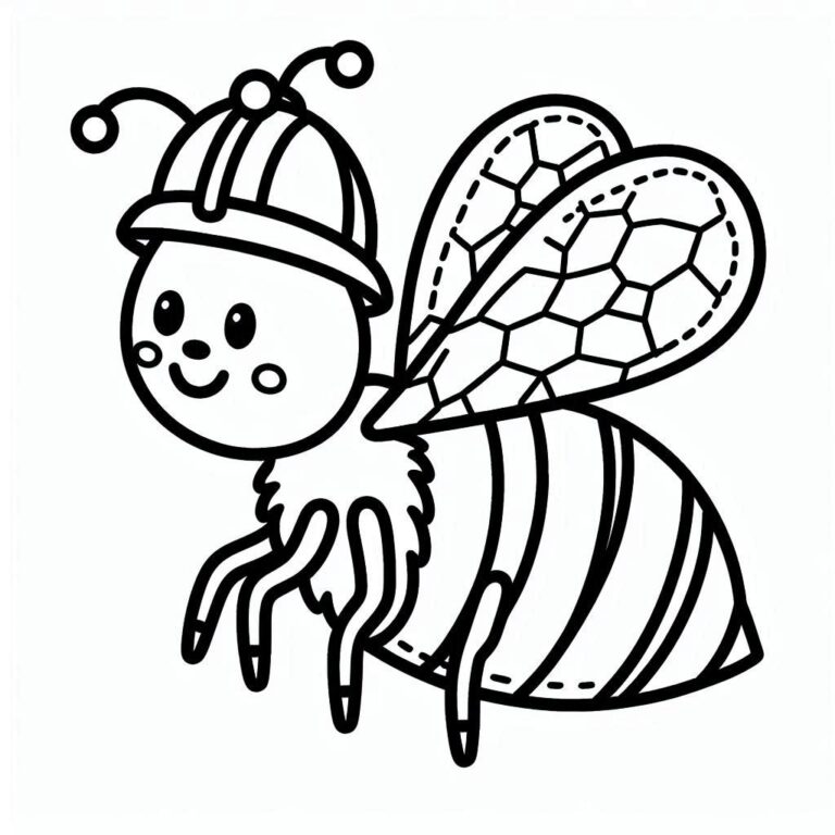 20 Api da colorare - Immagini da colorare gratuite