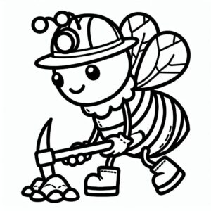 20 Abeja Para Colorear - Imágenes Para Colorear Gratis