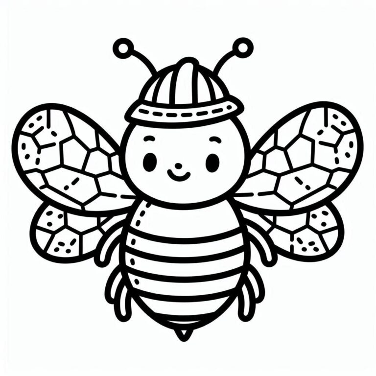 20 Api da colorare - Immagini da colorare gratuite