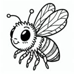 20 Halaman Mewarnai Lebah - Gambar Mewarnai Gratis