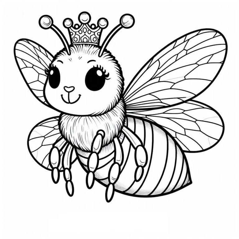 20 Abeja Para Colorear - Imágenes Para Colorear Gratis