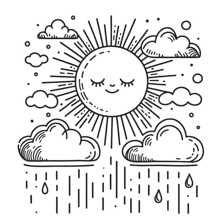 48 Sol para colorir - Colorir e imprimir PDF grátis