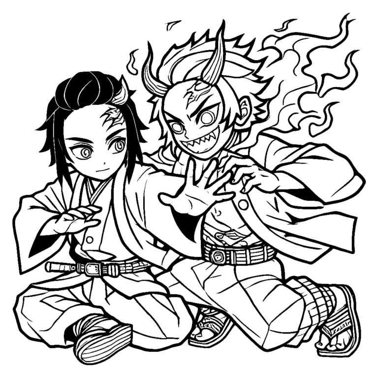 38 Nezuko Coloring Pages - Download and Print PDF for Free