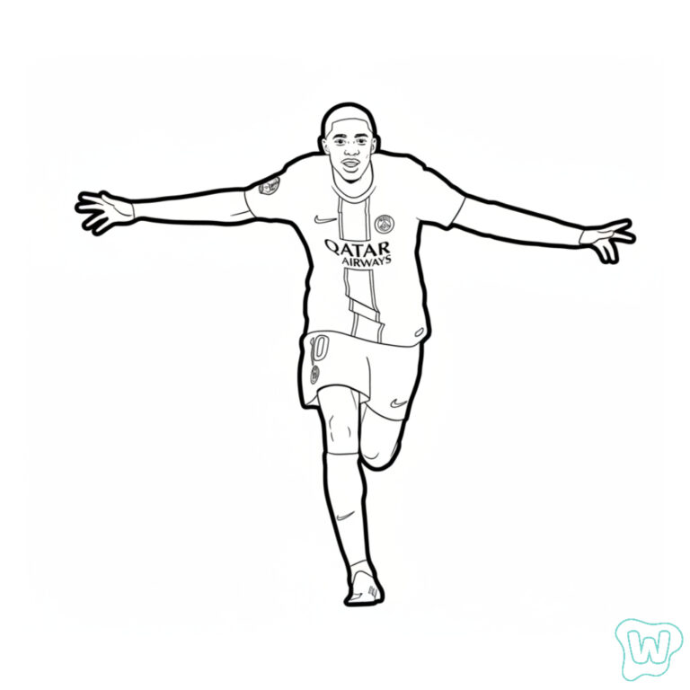 11 Ousmane Dembélé Coloring Pages - Free PDF
