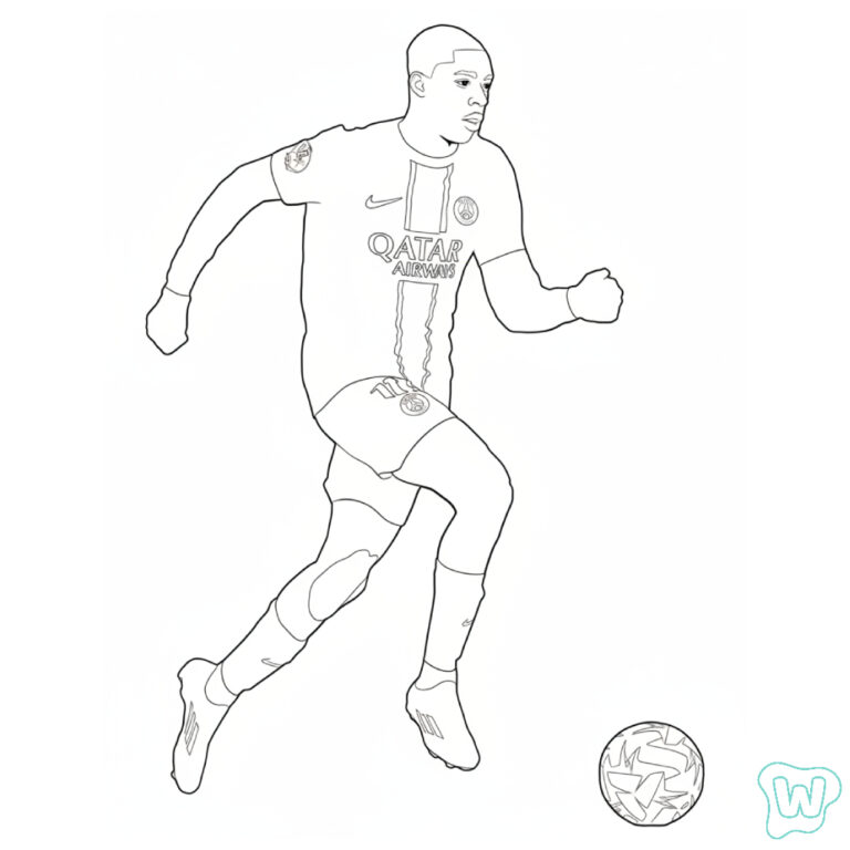 11 Ousmane Dembélé Coloring Pages - Free PDF