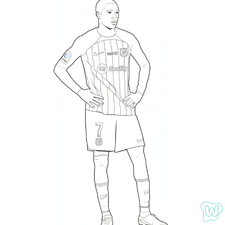 11 Ousmane Dembélé Coloring Pages - Free PDF