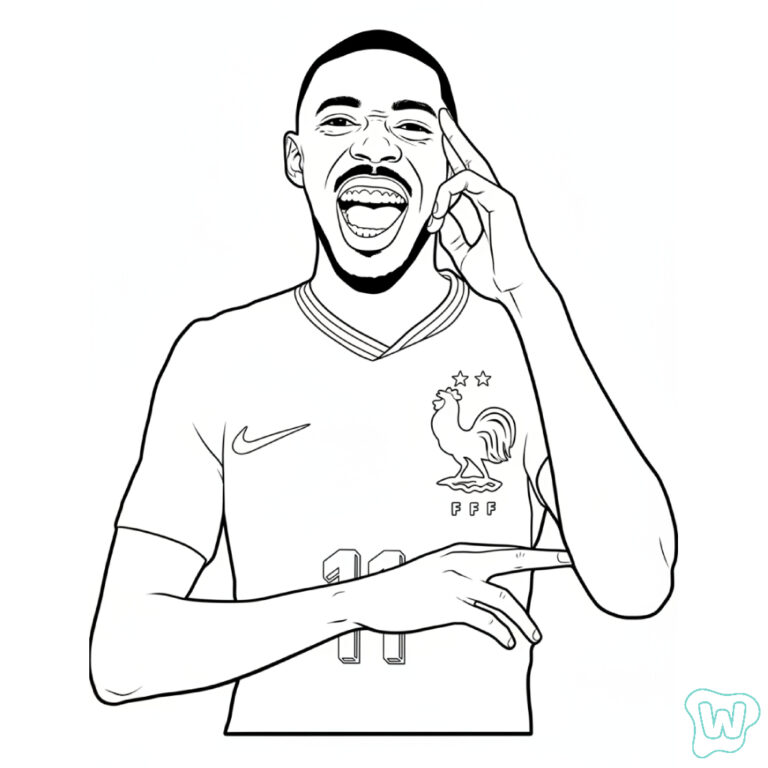 11 Ousmane Demb l Coloring Pages Free PDF 11 Ousmane Demb l Coloring Pages Free PDF