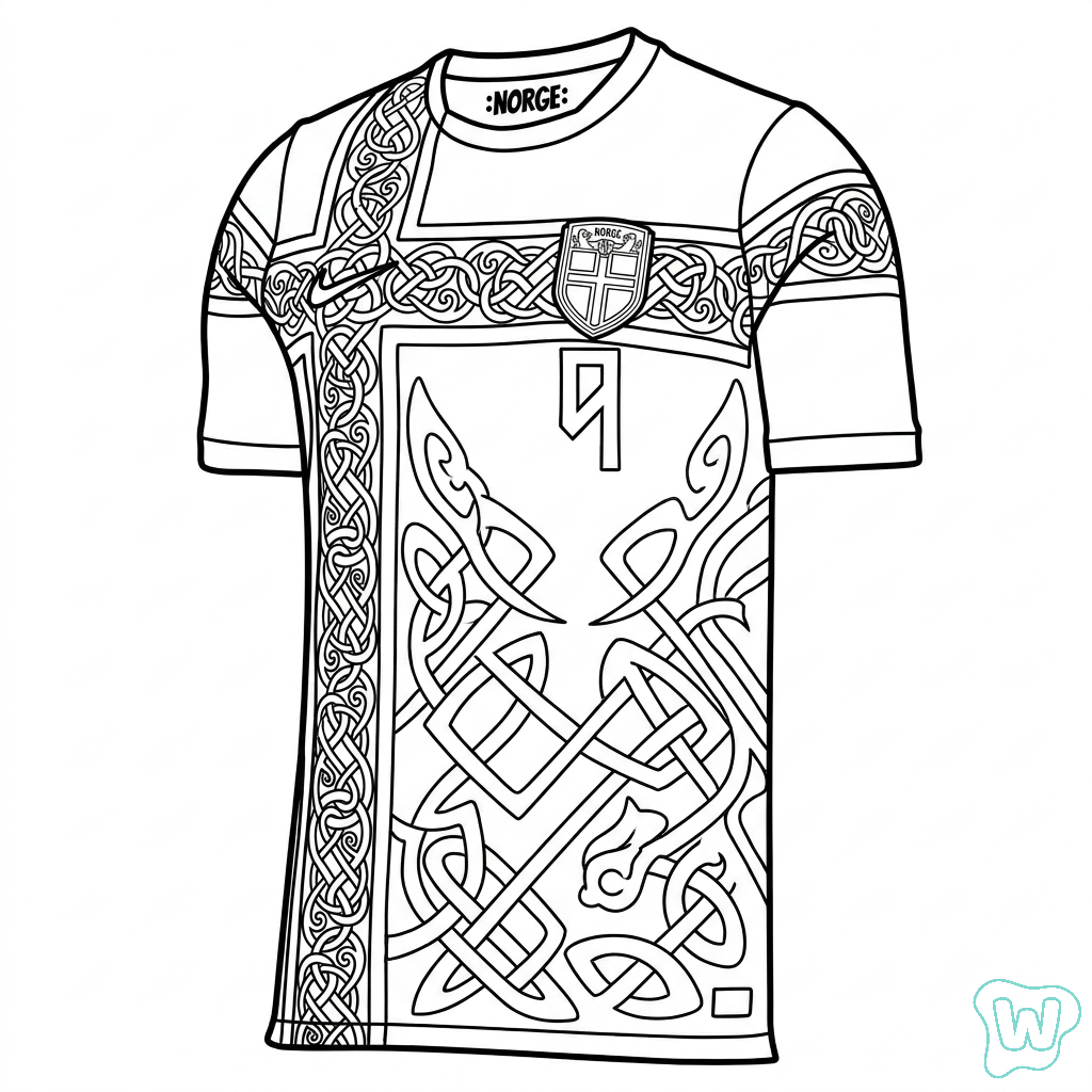 15 Norway's 2026 World Cup Coloring Pages